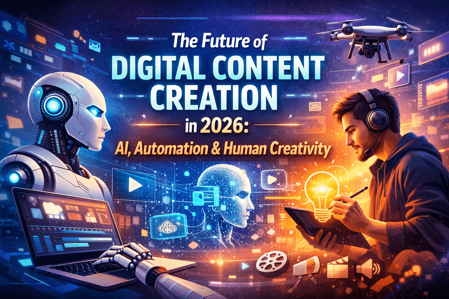 The Future of Digital Content Creation in 2026: AI, Automation & Human ...